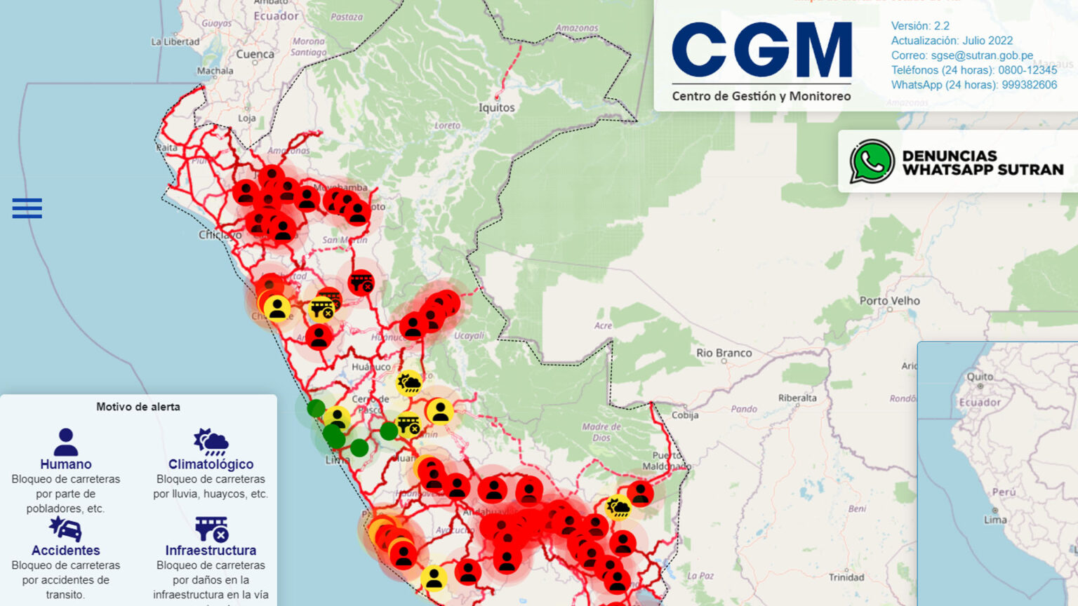 Sutran - Conoce las Vías de Tránsito Restringidas a Nivel Nacional ...